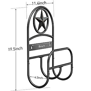 GOFORWILD Garden Hose Holder, Decorative Hose Butler Sturdy Water Hose Rack, Durable Wall Hose Hanger, Holds 125-Feet of 5/8-Inch Hose, Hose Reel, Made of Gauge Steel