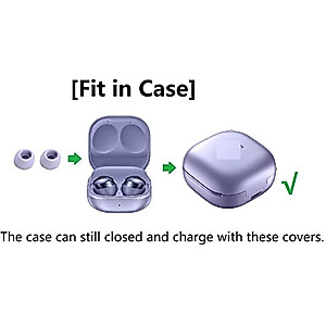 JNSA Silicone Eartips Replacement for Galaxy Buds Pro Earbuds , S/M/L 3 Size 3 Pairs ,Fit in The Case, Earbuds Ear Gels Ear Tips, Violet