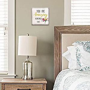 Wartter 6 Inch Decorative Wooden Box Sign - You are Amazing, Remember That