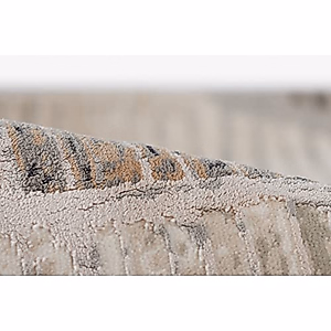 Momeni Genevieve Polyester Area Rug, Grey, 8'11" X 12'6"