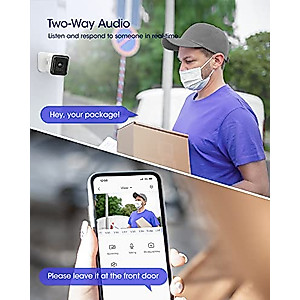 Xbro Security Camera and Baby Monitor, 1080P HD WiFi Indoor Camera Includes Night Vision, Motion&Sound Detection, 2-Way Audio, Cloud & SD Card Storage, Work with Alexa and Google Assistant, 3 Pack