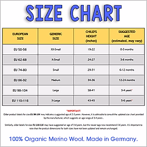 Organic Merino Wool Diaper Cover - Overnight Knit Diaper Cover for Fitted Cloth Diaper (EU86-92, Pacific)