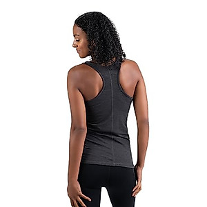 Woolly Clothing Women's Merino Wool Tank Top - Ultralight - Wicking Breathable Anti-Odor - Charcoal Grey - S