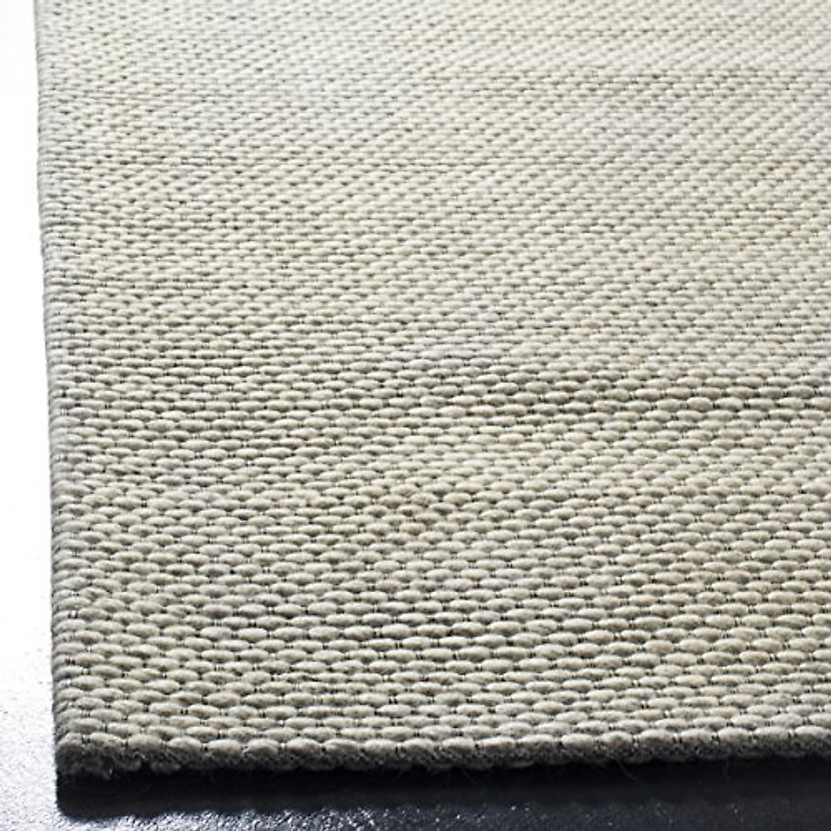 SAFAVIEH Natura Collection Area Rug - 8' x 10', Grey, Handmade Wool, Ideal for High Traffic Areas in Living Room, Bedroom (NAT801C)
