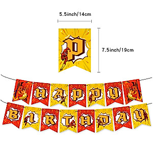 Flash Birthday Party Supplies, Flash Party Decorations Included Birthday banner, Cake Topper, Cupcake Topper, Balloon