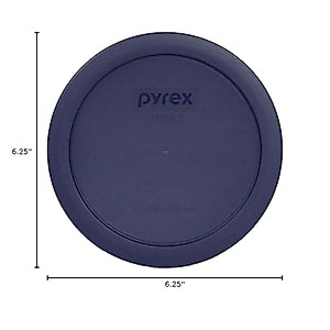 Pyrex (4) 7200-PC 2 Cup Blue & (4) 7201-PC 4 Cup Blue & (4) 7202-PC 1 Cup Blue Lids