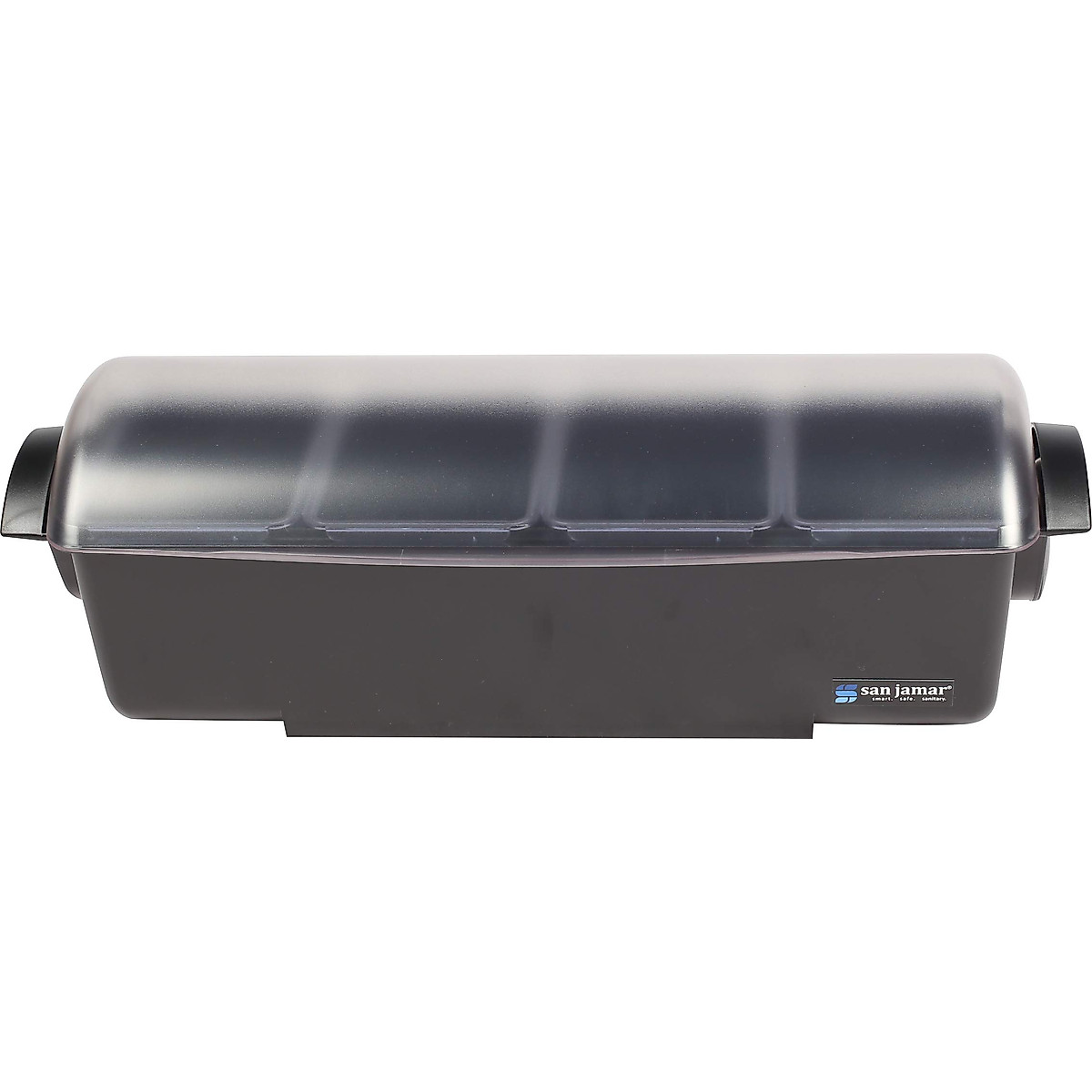 San Jamar BD4004 6 Piece The Dome Condiment Center, 6qt Capacity, 22" Length x 7-1/2" Width x 8-1/2" Height