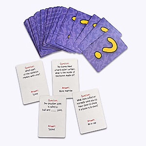 Bag O' Bones Human Body Anatomy Educational Board Game, Skeleton Puzzle Science Learning Game for Kids and Adults, Learn Bone Names and Functions, Ideal for Home, Holidays, School, 2-4 Players