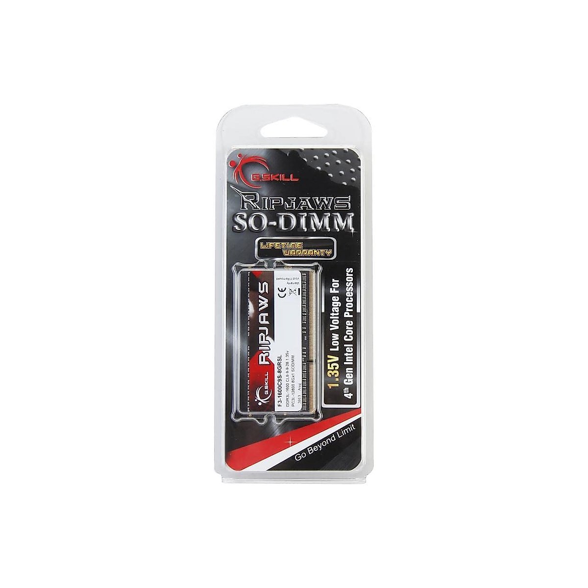 G.Skill Ripjaws Series 8GB 204-Pin DDR3 SO-DIMM DDR3 1600 (PC3 12800) Laptop Memory (F3-1600C9S-8GRSL)