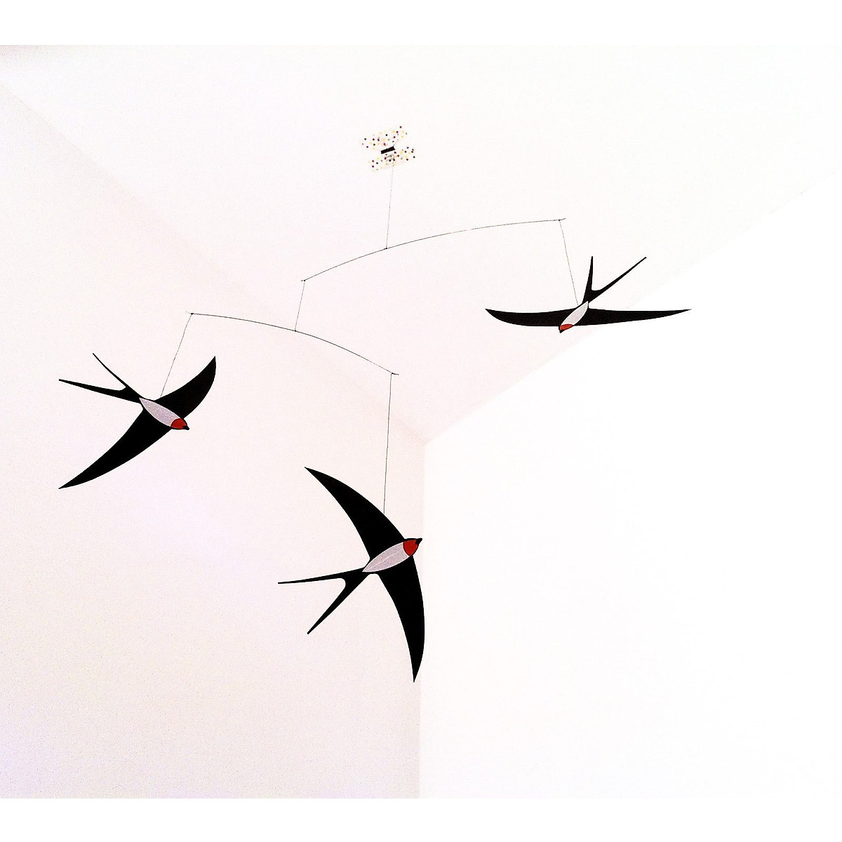 3 Swallow Hanging Mobile - 20 Inches - High Quality - Handmade in Denmark by Flensted