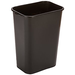 Impact Soft-Sided Wastebasket, 41 qt, Polyethylene, Black