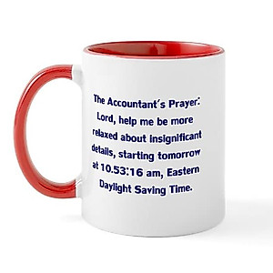 CafePress Accountant's Prayer Mug Ceramic Coffee Mug, Tea Cup 11 oz