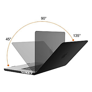 MOSISO Compatible with MacBook Pro 16 inch Case 2023 2022 2021 Release M2 A2780 A2485 M1 Pro/Max Chip with Touch ID, Plastic Hard Shell Case&Keyboard Cover&Screen Protector&Storage Bag, Black