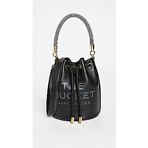 Marc Jacobs Women's The Leather Bucket Bag, Black, One Size