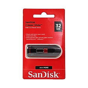 SanDisk Cruzer Glide USB 32GB Flash Drive (SDCZ60-032G-A46)