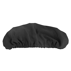 Fdit 1 Pair Knitted Elastic Fabric Chair Armrest Covers Office Wheelchair Arm Rest Pad Elbows Forearms Pressure Relief slipcover (Black)