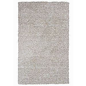 Kas 1580 Bliss 7' 6" by 9' 6" Hand-Woven Rug, Ivory Heather