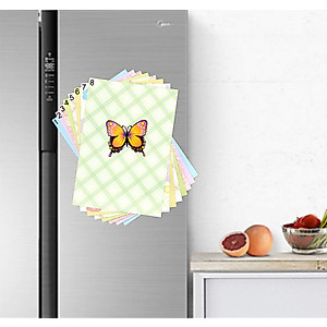 M MORCART Butterfly Magnets for Fridge Refrigerator Cute Magnets Suitable for Kitchen Locker Office Board Gifts for Kids Girl 6 pcs