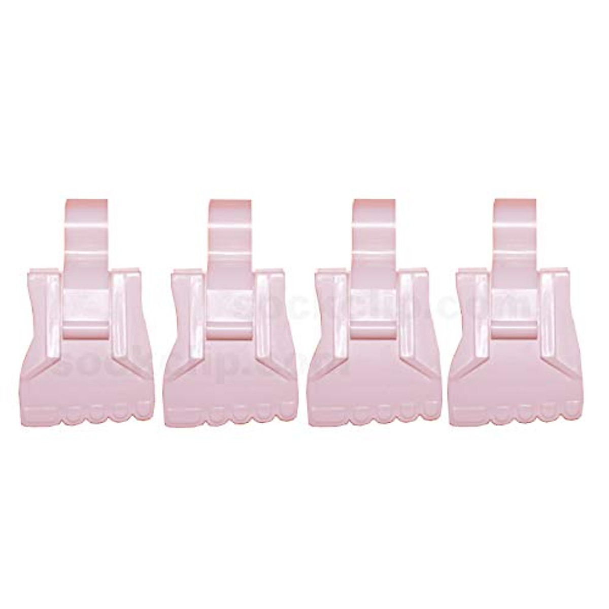 The Amazing Sock Clip Sock Holder, 32 Clips, Baby Pink, Made in U.S.A.