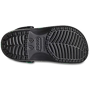 Crocs Unisex Classic Hemp Leaf Clogs, Half Baked and Weed Graphics, Black, Numeric_6 US Men