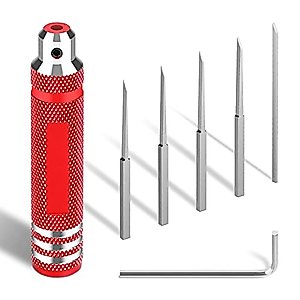 FPVERA 5 IN 1 Prime Model Scriber Gundam Resin Carved Scribe Line Hobby Cutting Tool Chisel (0.2/0.4/0.6/0.8/1.0mm)