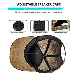 EDYELL Hat with Bluetooth Speaker Adjustable Bluetooth Hat Wireless Smart Speakerphone Cap for Outdoor Sport Baseball Cap is The Birthday Gifts for Men/Women/Boys/Girls