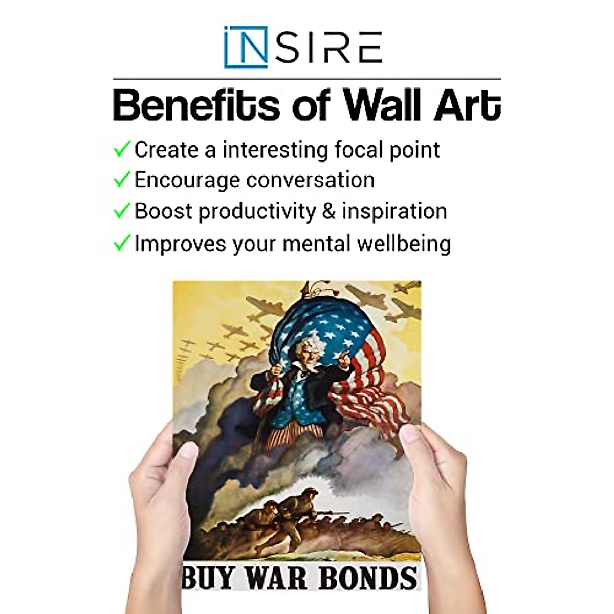 WW2 Poster WW2 Propaganda Poster WW2 Memorabilia - Set of 5 (8x10") Military Posters WW2 Posters WW2 Wall Art Army Poster, World War 2 Poster Propaganda Posters WW2 Wall Decor WWII Posters - Unframed