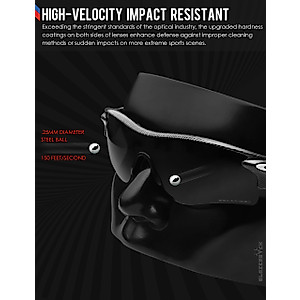 BLAZERBUCK Anti-salt Polarized Replacement Lens for Oakley Flak 2.0 XL OO9188 - Black & Silver Chrome