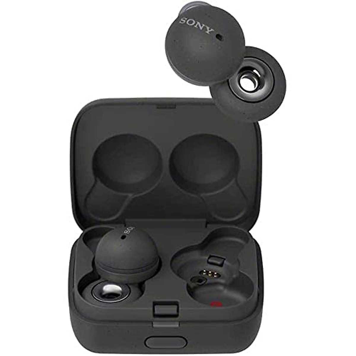 Sony WFL900/H LinkBuds Truly Wireless Earbuds Headphones with Alexa Built-in Gray (Renewed) Bundle with 2 YR CPS Enhanced Protection Pack