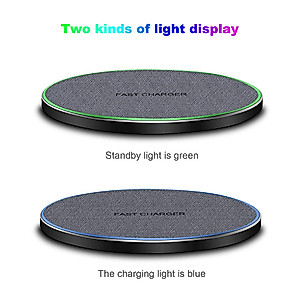 Fast Wireless Charger,20W Max Wireless Charging Pad Compatible with iPhone 16/15/14/13/12/SE/11/11 Pro/XS Max/XR,AirPods;FDGAO Wireless Charge Mat for Samsung Galaxy S24/S23/S22/Note,Pixel/LG