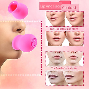 Lip Plumper Device Lip Filler Beauty Pump,New Upgrade Soft Silicone Pout Lips Enhancer Plumper Tool, Natural Pout Mouth Tool, City Lips Lip Plumper Full of charm Lip Juvalips,Soft Lip Brush Lip Pump