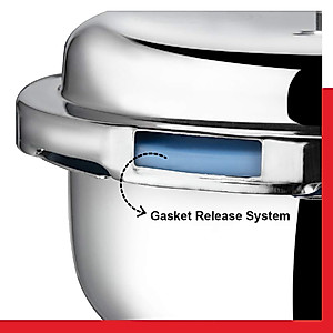 Vinod Pressure Cooker Stainless Steel – Outer Lid - 7 Liter – Induction Base Cooker – Indian Pressure Cooker – Sandwich Bottom – Best Used For Indian Cooking, Soups, and Rice Recipes, Quinoa