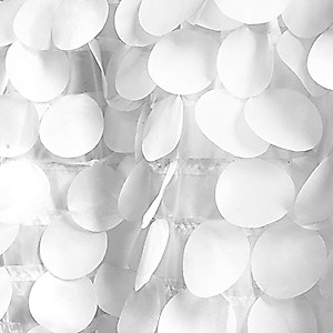 Lush Decor Lush Décor, White Gigi Valance Textured Window Kitchen Curtain (Single), 70" W x 14" L