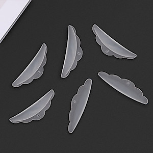 Libeauty Lash Lift Rods, Lash Lift Pads, 6 Pcs SSS Reusable Eyelash Perming Curler Shield Pads, with Premium PU Storage Case for Perfect Lash Lifting