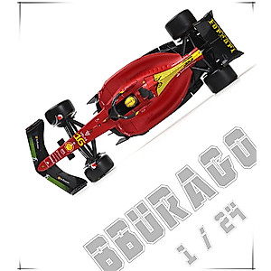 XTD Bburago 1:24 2022 F1 F1-75 75th Anniversary F1-75 75th #55 Carlos Sainz Alloy Luxury Vehicle Diecast Cars Model Collection Gift (1/24 F1-75 75th #55)