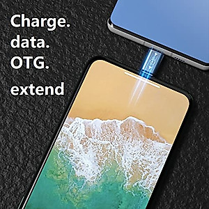 HAOQUOOU USB C Adapter (4 pcs), Supports Charging and Data Transfer Expansion, The Rate is up to 10Gbps, Compatible with Type C Devices Such as Huawei, Samsung, MacBook, etc.…