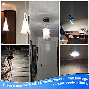 Heifymi 5W G6.35 LED Bulb Daylight White 6000K G6.35/GY6.35 Bi-Pin Base JC Type LED AC/DC 12-24V 50W Halogen Replacement Bulb for Pendant Puck Closet Accent Landscape Lights, Non-Dimmable, 5 Pack