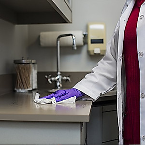 Kimtech Pure W4 PreSat Sterile Wipers (76490), 70% Isopropyl Alcohol with Anti-Stat Resealable Pouch, 11” x 9”, White, 10 Pouches of 40 Wipes / Case (400 per case)