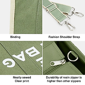 Tote Bag For Women,The Womens Tote Bags with zipper,Canvas Tote Purse Can shoulder/crossbody,Handbag