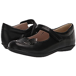 The Children's Place,girls,Flat Shoes,and Toddler Uniform Embroidered Cat Shoes,Black Cat,2 Big Kid
