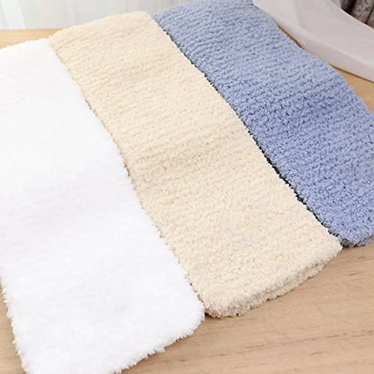 Generic Chenille Yarn Fluffy Coral Velvet Yarn Hard to Fade for Sewing Shop 1 Roll White