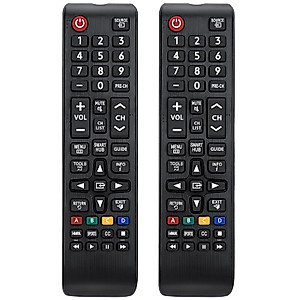 (2 Pack) Universal Remote for Samsung TV Remote, Replacement Remote for Samsung Smart TV, LED LCD HDTV QLED SUHD UHD 4K 3D Series