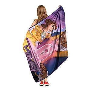 Northwest Beauty & The Beast Micro Raschel Throw Blanket, 46" x 60", True Love