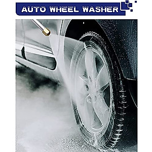 CARFKA Hydro Jet Washer High Pressure Power Washer Wand Water Hose with 2 Hose Nozzle Auto Watering Sprayer Flexible Garden Watering Sprayer for Car Wash and Window Washing 17 inch