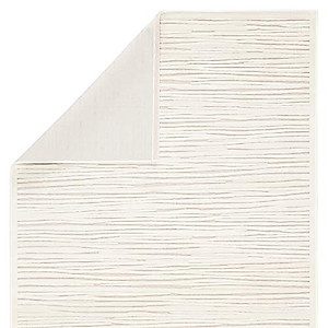 Jaipur Living Soft 8x8 Square Area Rug, Abstract, White/Ivory