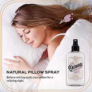 Quinn’s Lavender Water- Natural Pillow Spray - Relaxing Aromatherapy - Facial Body Mist 8 Ounce
