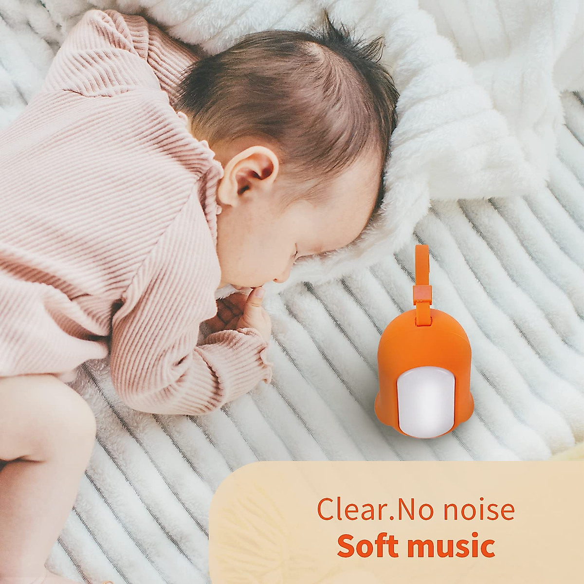 Adormiddot Portable White Noise Machine with Soothing Natural Sound Nursery Lamp Powered by USB. Sound Machine for Baby Sleeping,Office Privacy,Sleep Therapy