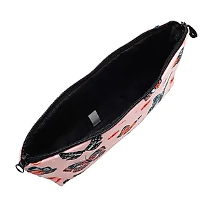 Aiphamy Cute Travel Makeup Bag Cosmetic Bag Small Pouch Gift for Women (Butterfly)