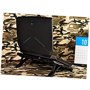 Mikikit Hard Drive Rack 5 Laptop Cooler Base Wood Cooling Pad Laptop Cooling Pad Cooling Pad for Laptop Adjust Five Fans Wheelchair Arm Rest