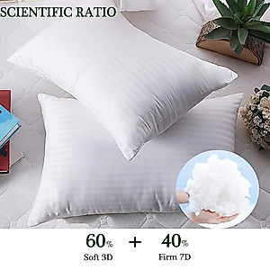 FZZOR Extra Flat Soft Pillows Queen Size set of 4, 4 Pack Bed Pillow with Premium Soft Plush Down Alternative Fill for Back,Stomach or Side Sleepers,20x30in